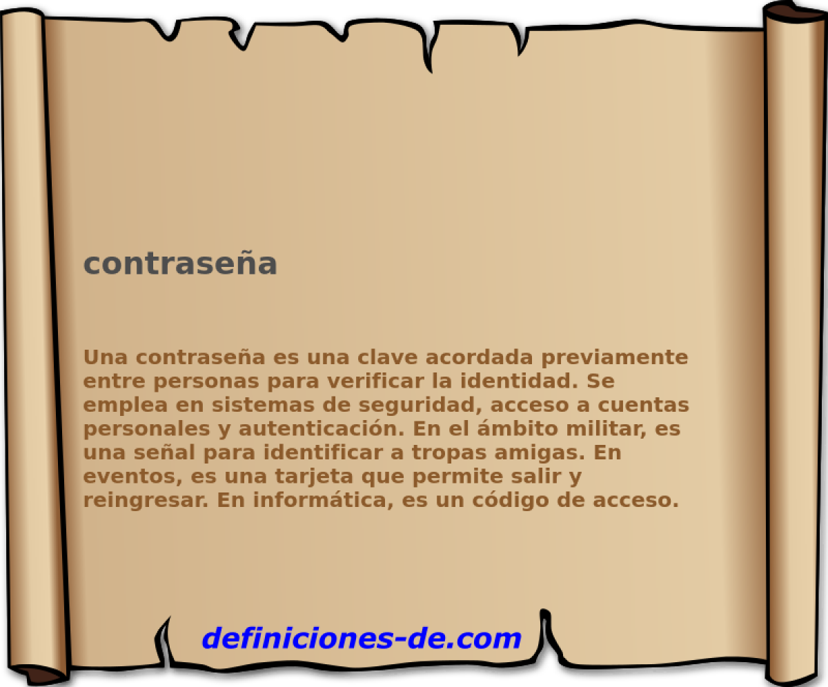  Qu Significa Contrase a 