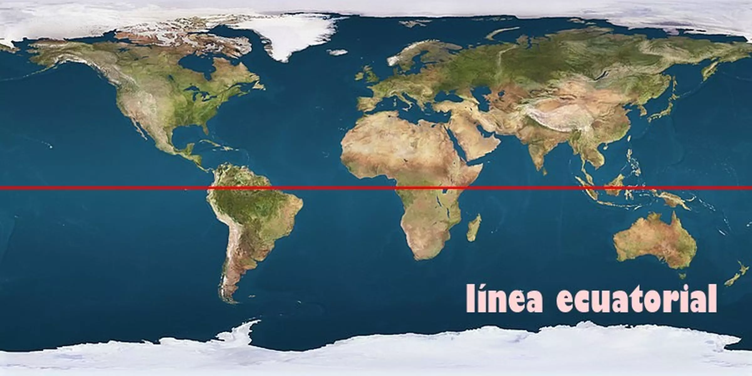 Significado de «línea equinoccial (o ecuatorial)»