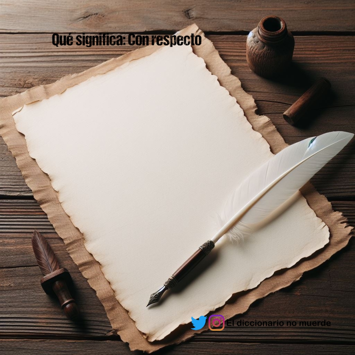 Qué significa: Con respecto