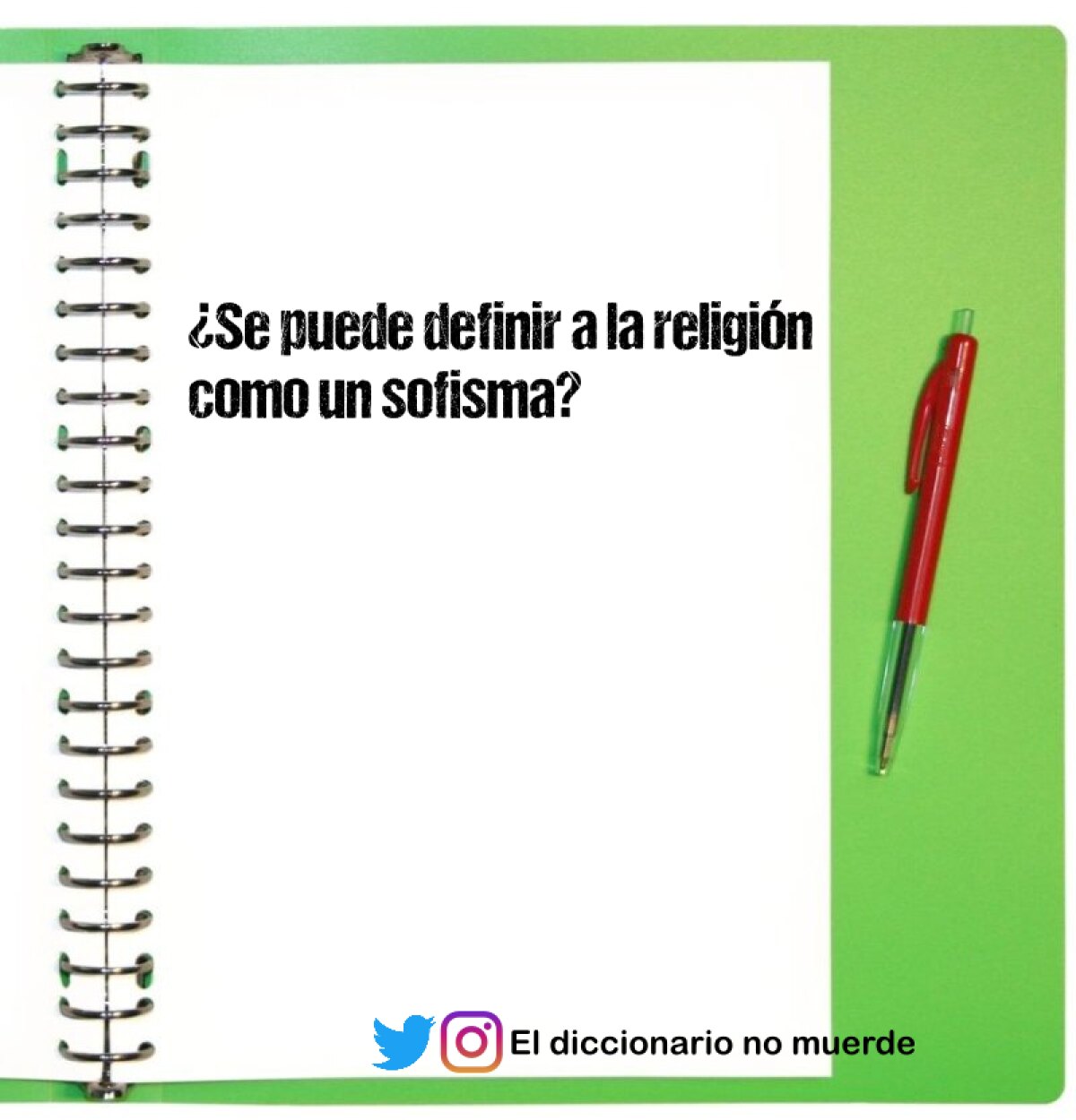 ¿Se puede definir a la religión como un sofisma?
