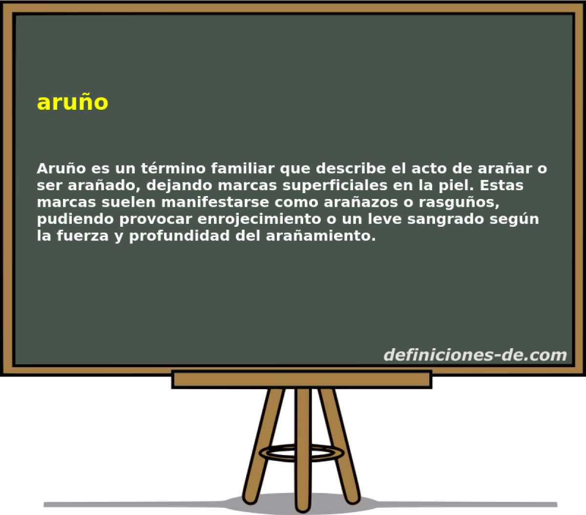 Significado de «aruño»