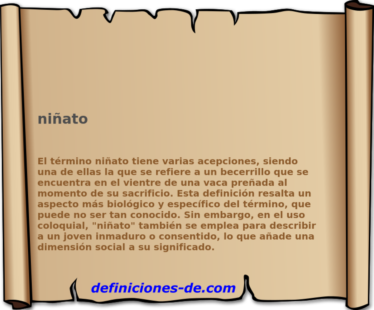 Significado de «niñato»