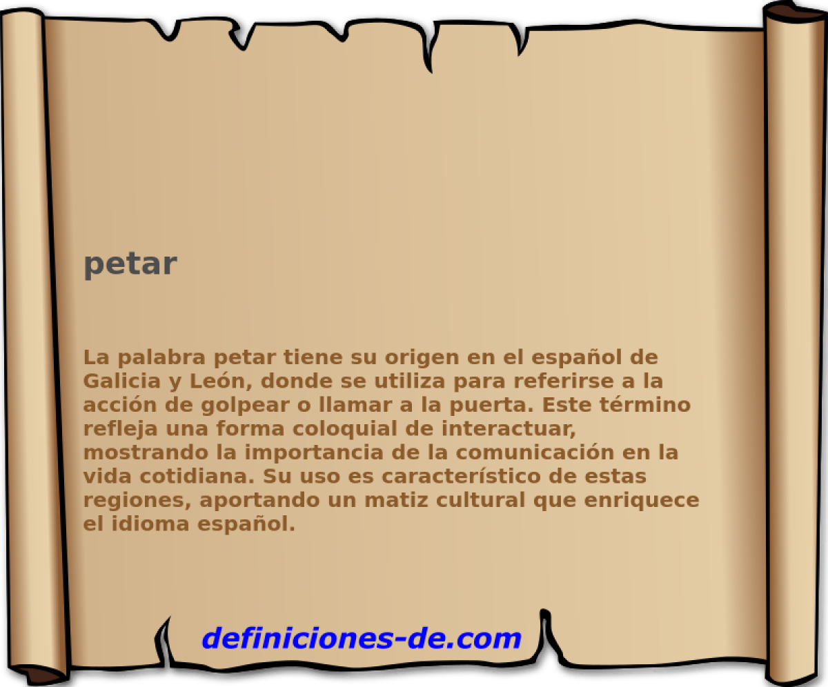 Petar | Significado de petar