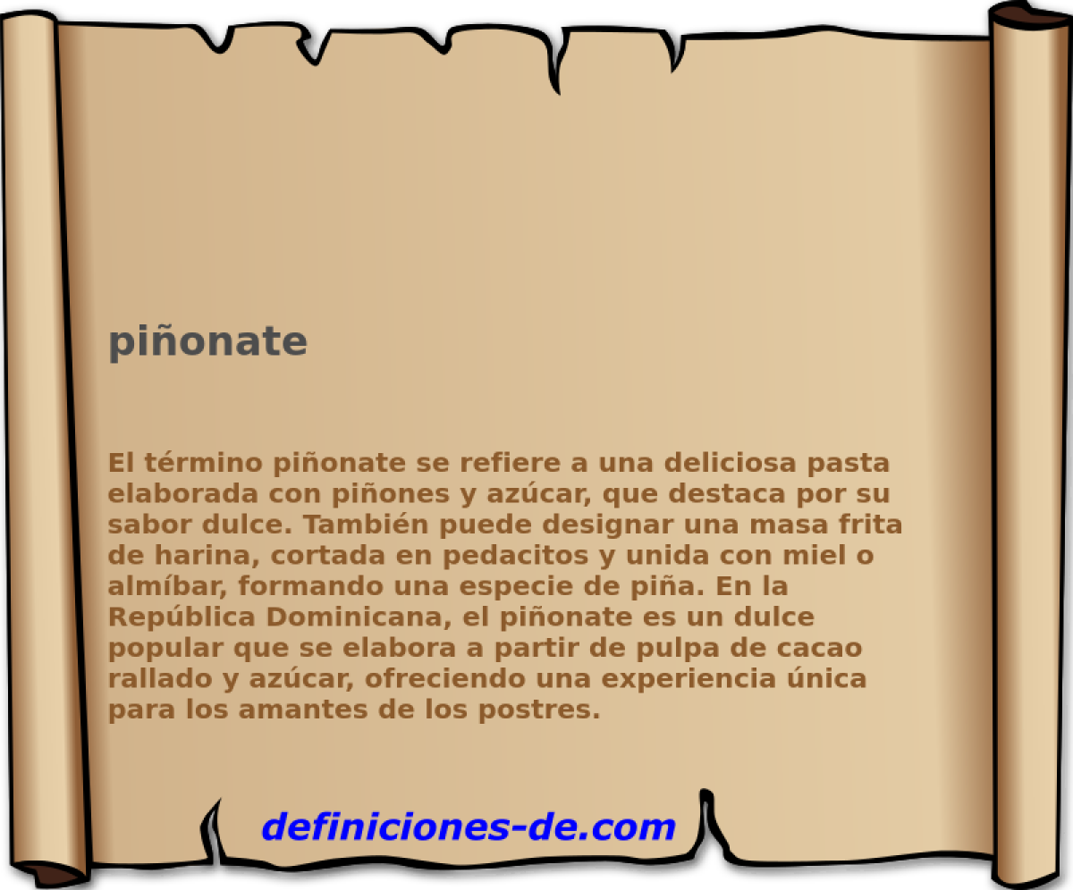 Significado de «piñonate»