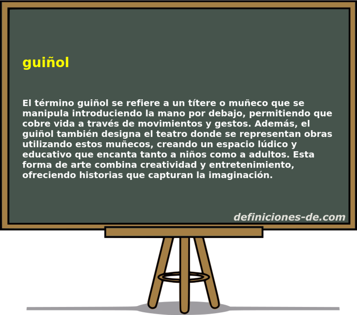 Significado de «guiñol»