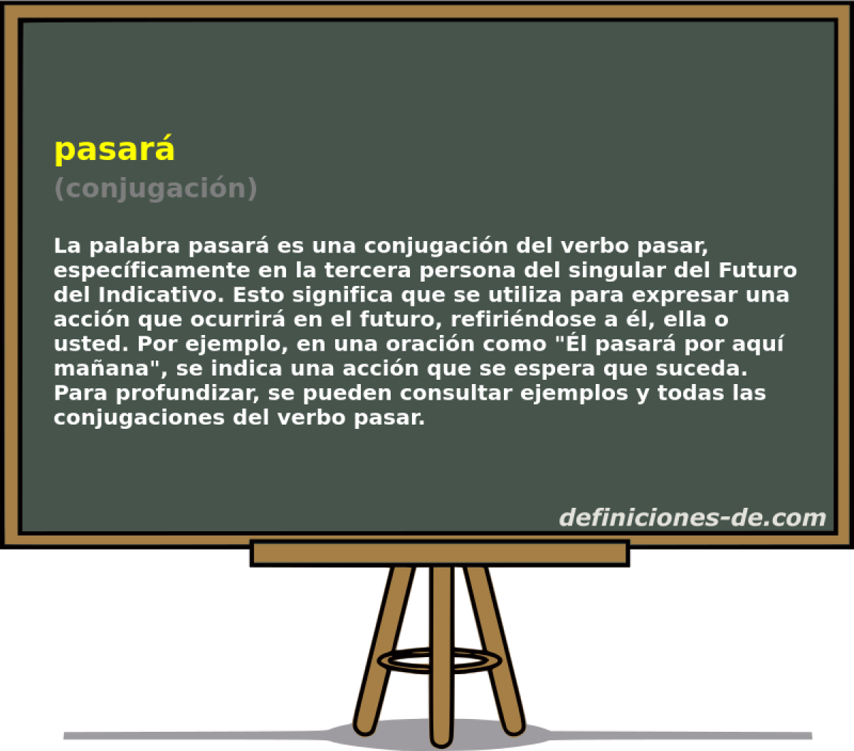 Significado de «pasará (conjugación)»
