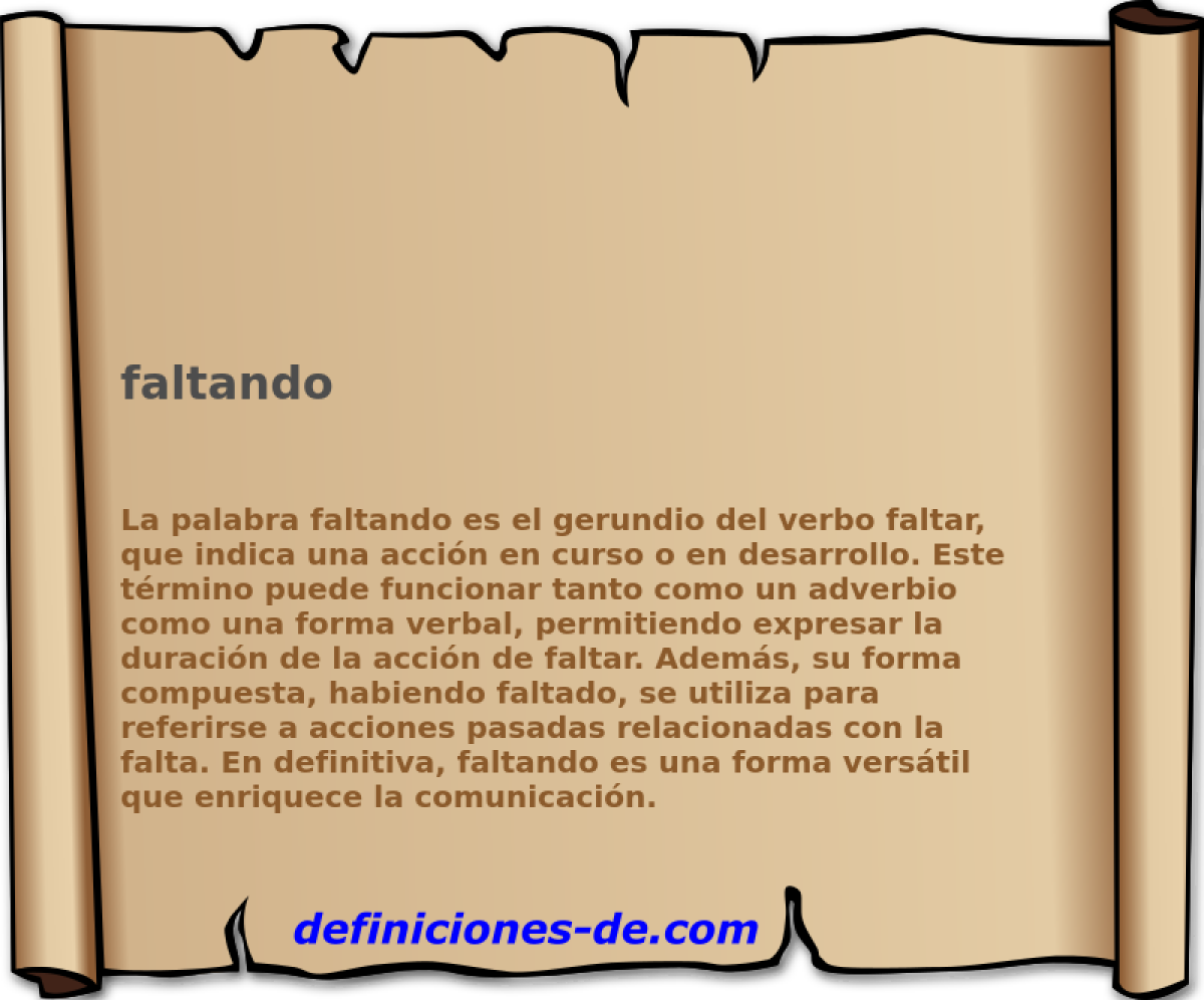 Falta Sinônimo