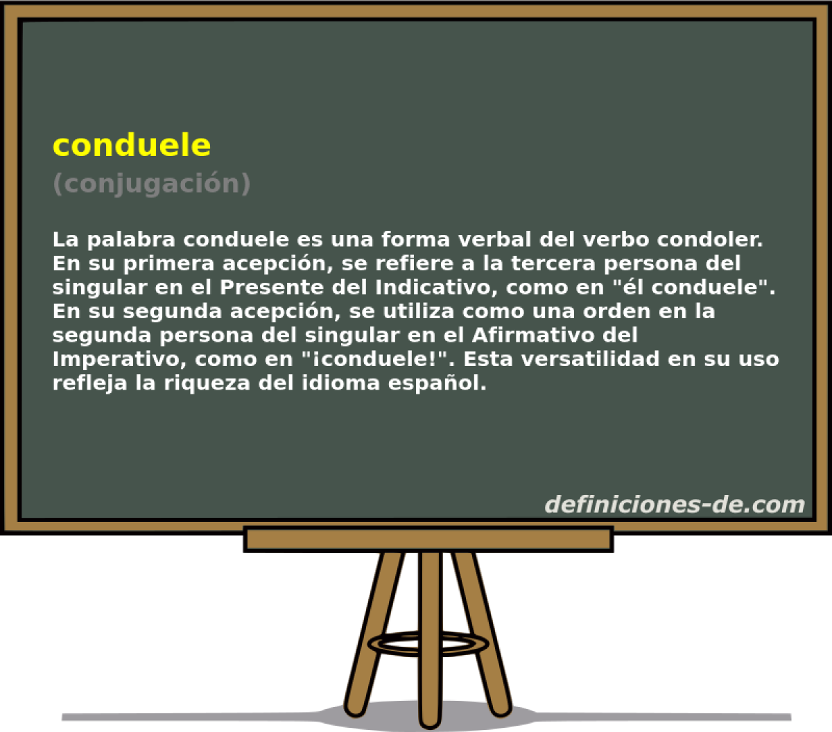 Significado de «conduele (conjugación)»