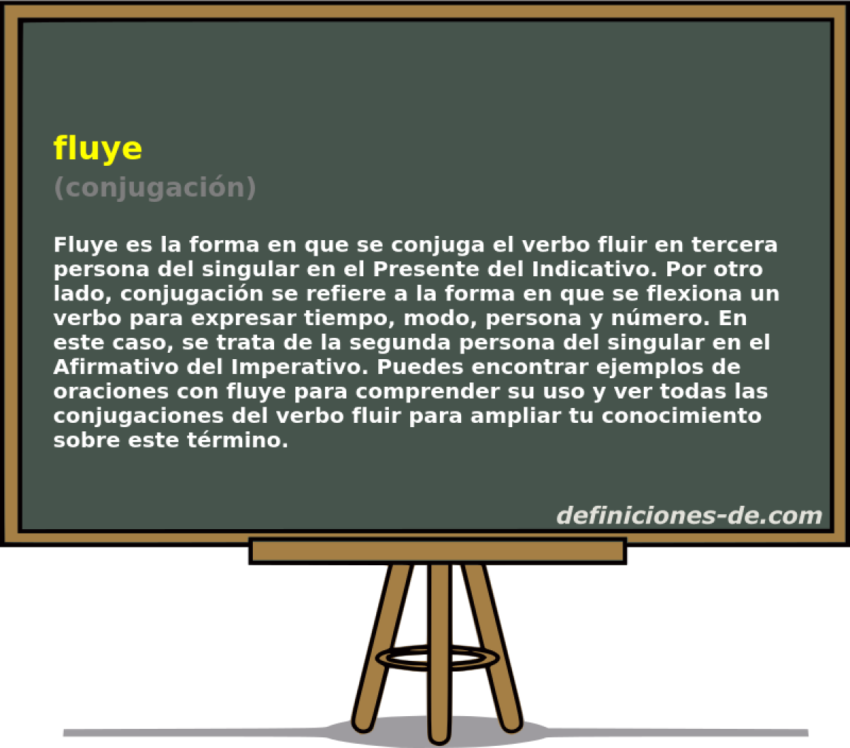 Significado de «fluye (conjugación)»
