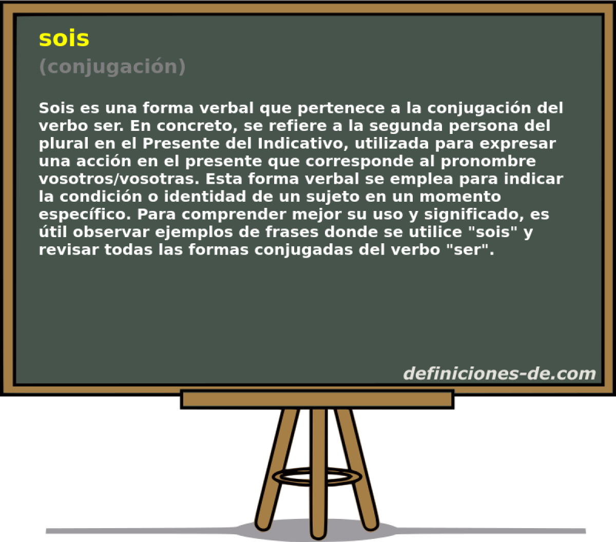 Significado de «sois (conjugación)»
