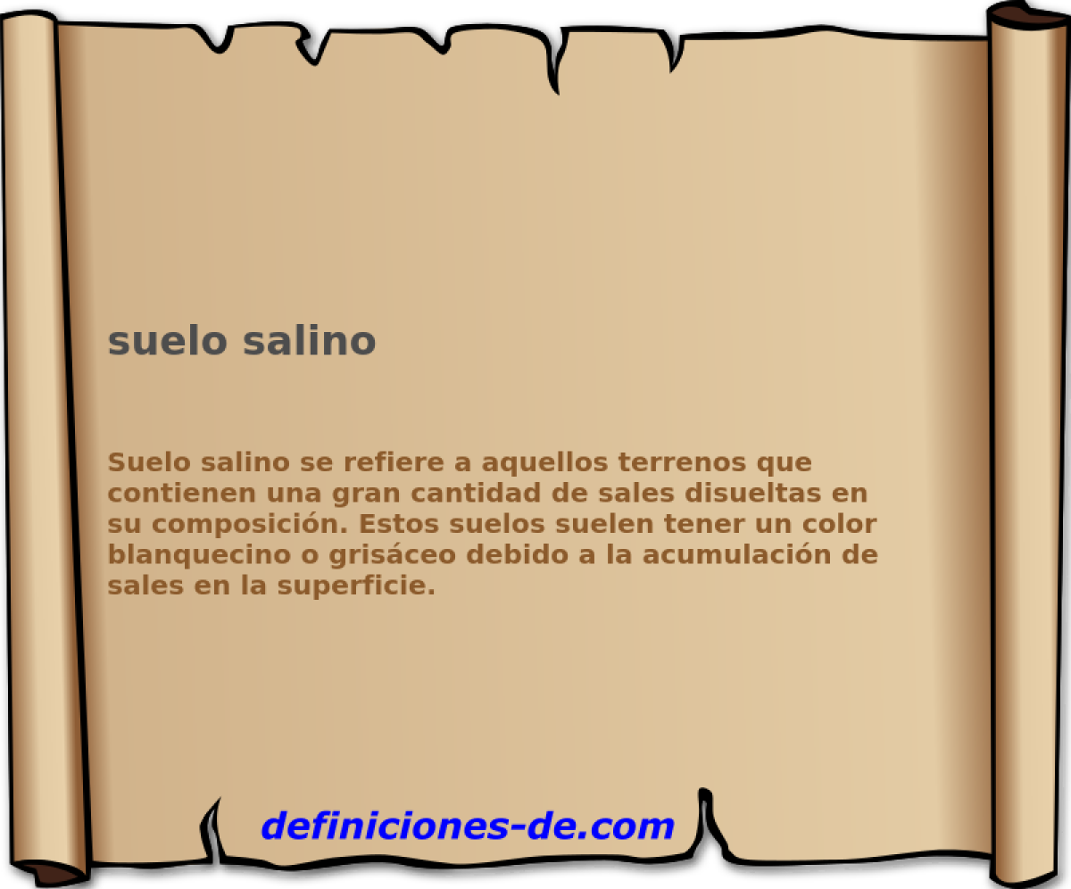 Significado De suelo Salino Significado De suelo Salino