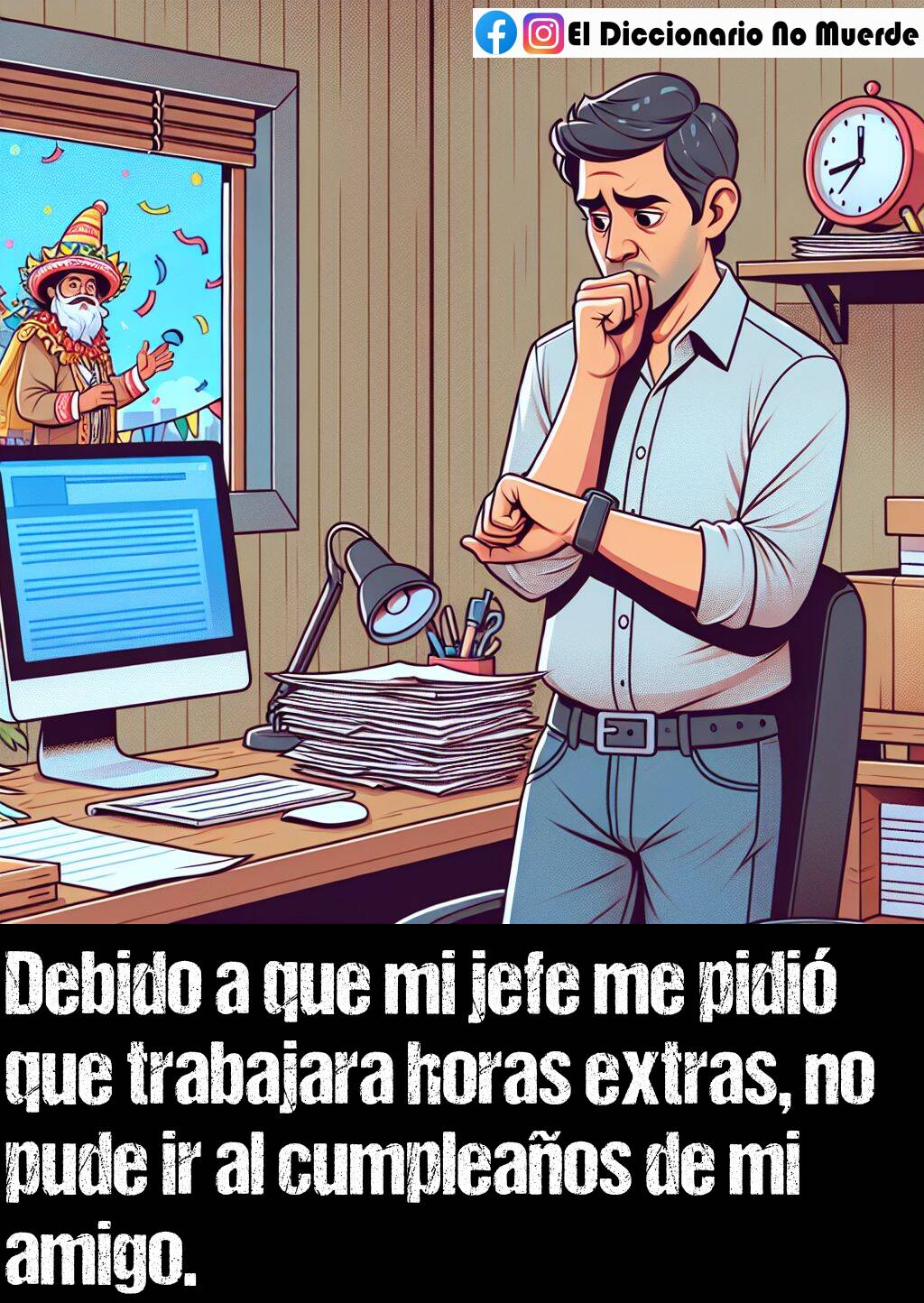 Significado de «debido a que»