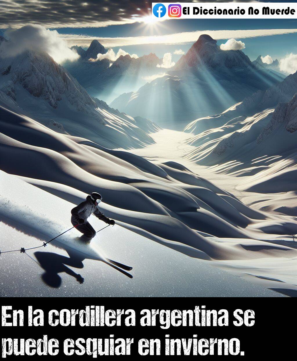 Significado de «esquiar»