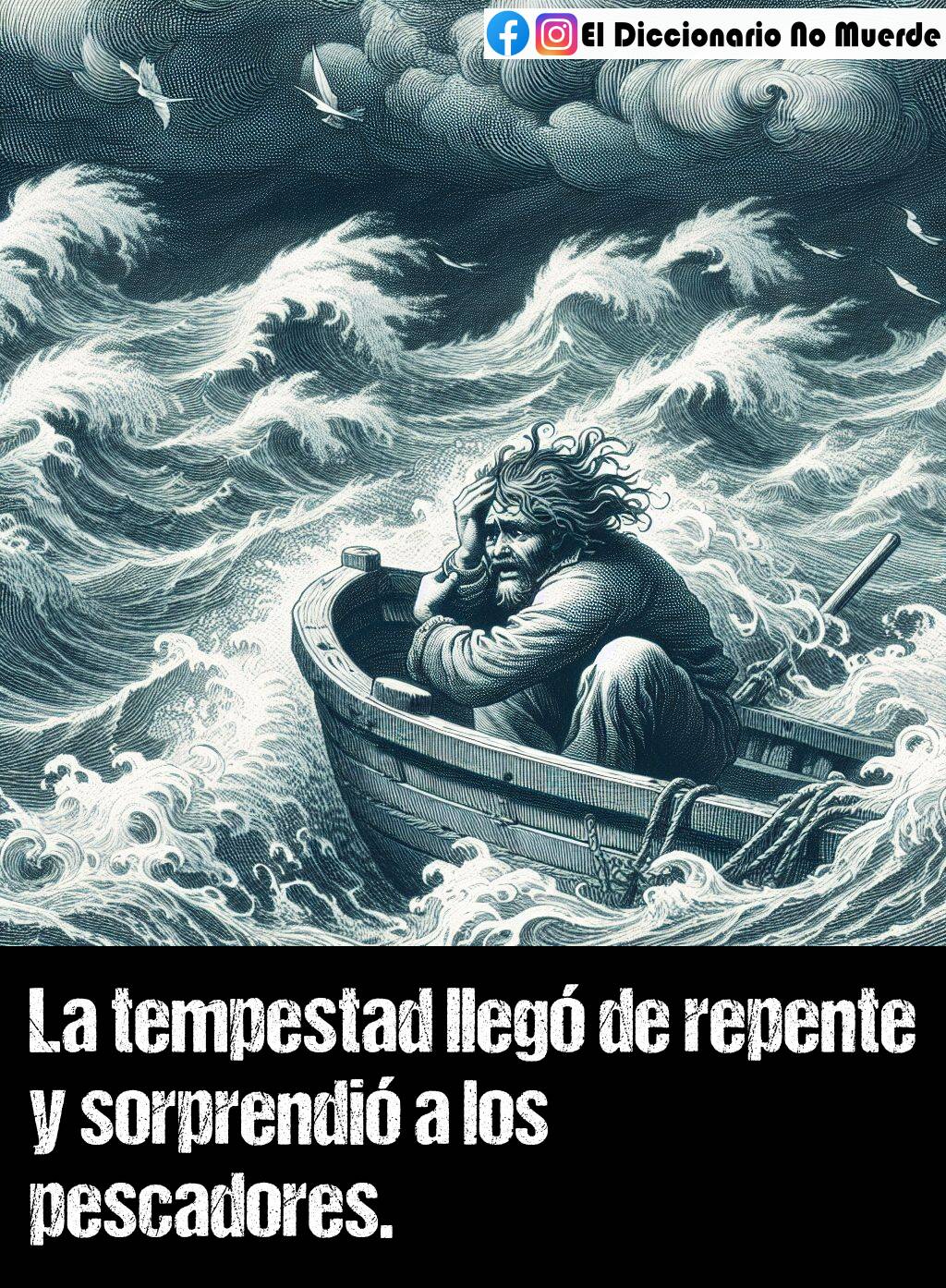 Significado de «tempestad»