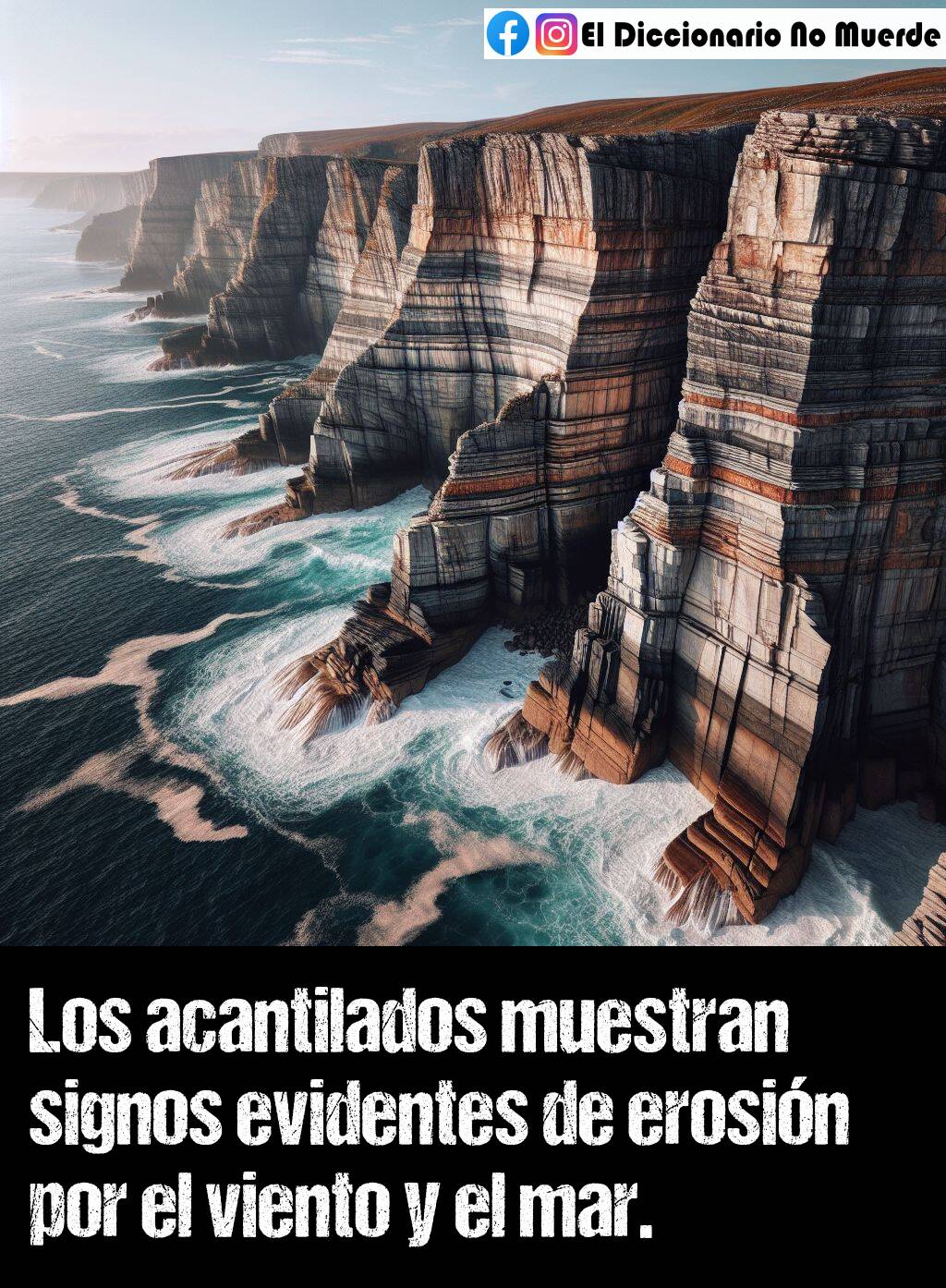 Significado de «acantilado (acantilada)»
