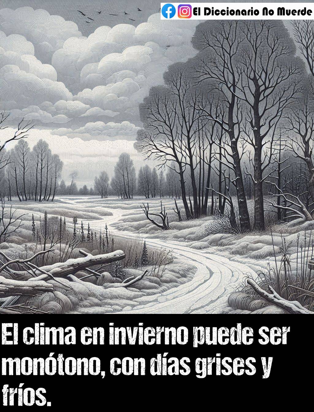 Significado de «monótono (monótona)»