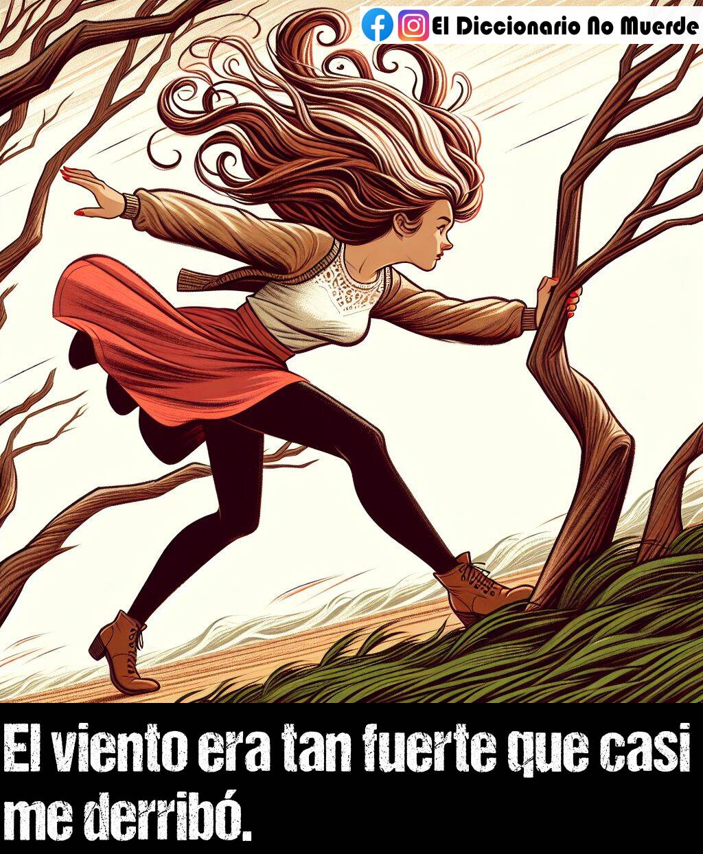 Significado de «derribar»