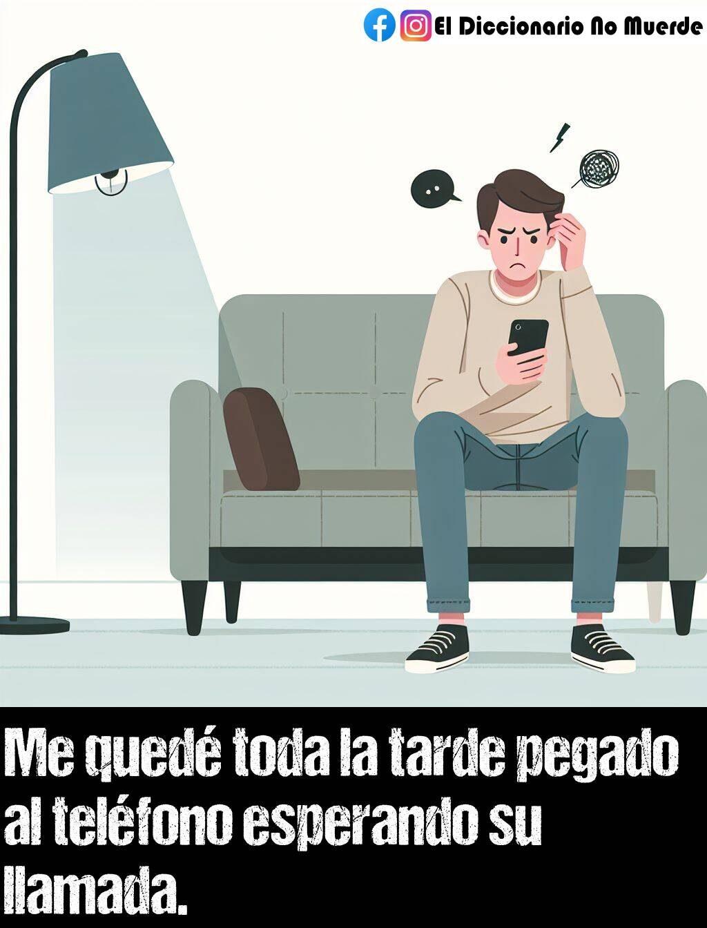 Significado de «pegado»