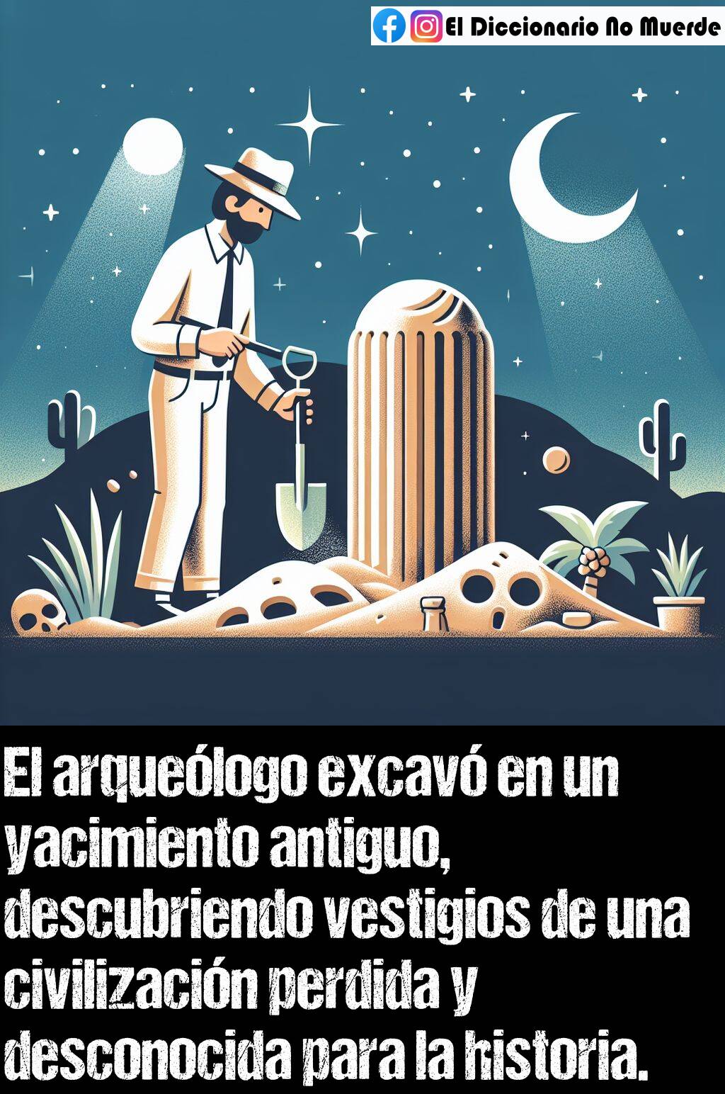 Significado de «excavar»