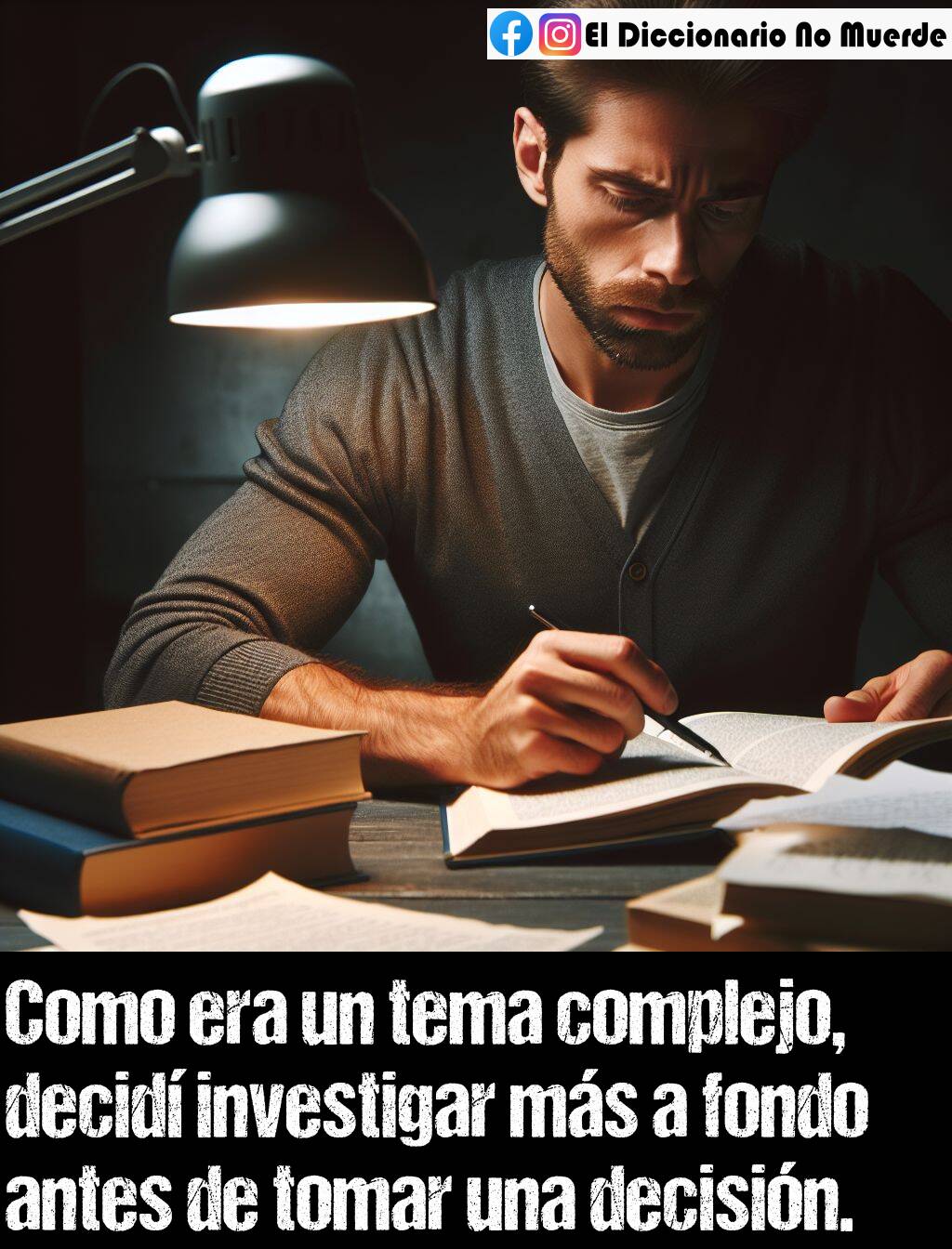 Significado de «investigar»