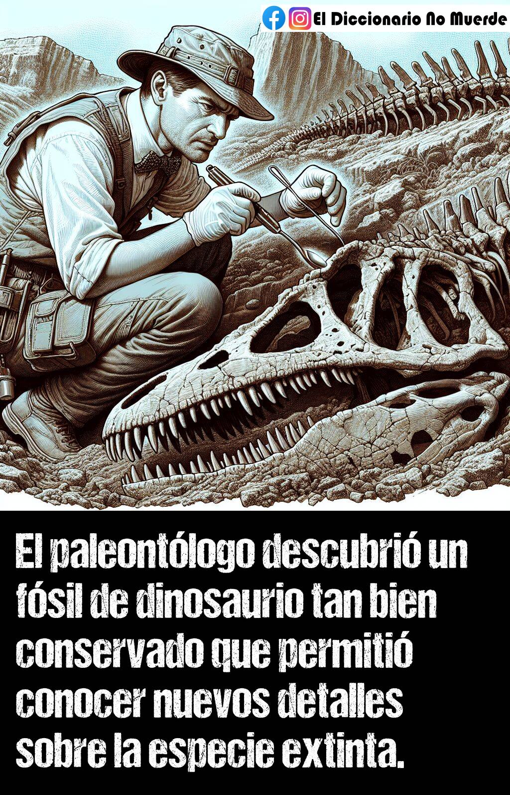 Significado de «paleontólogo»