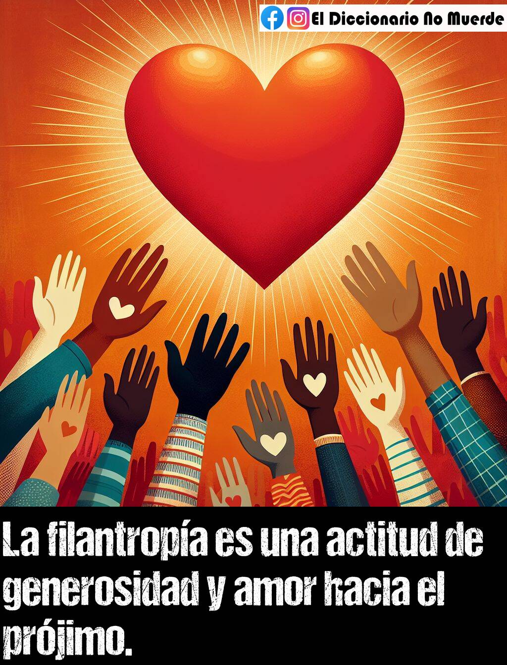 Significado de «filantropía»