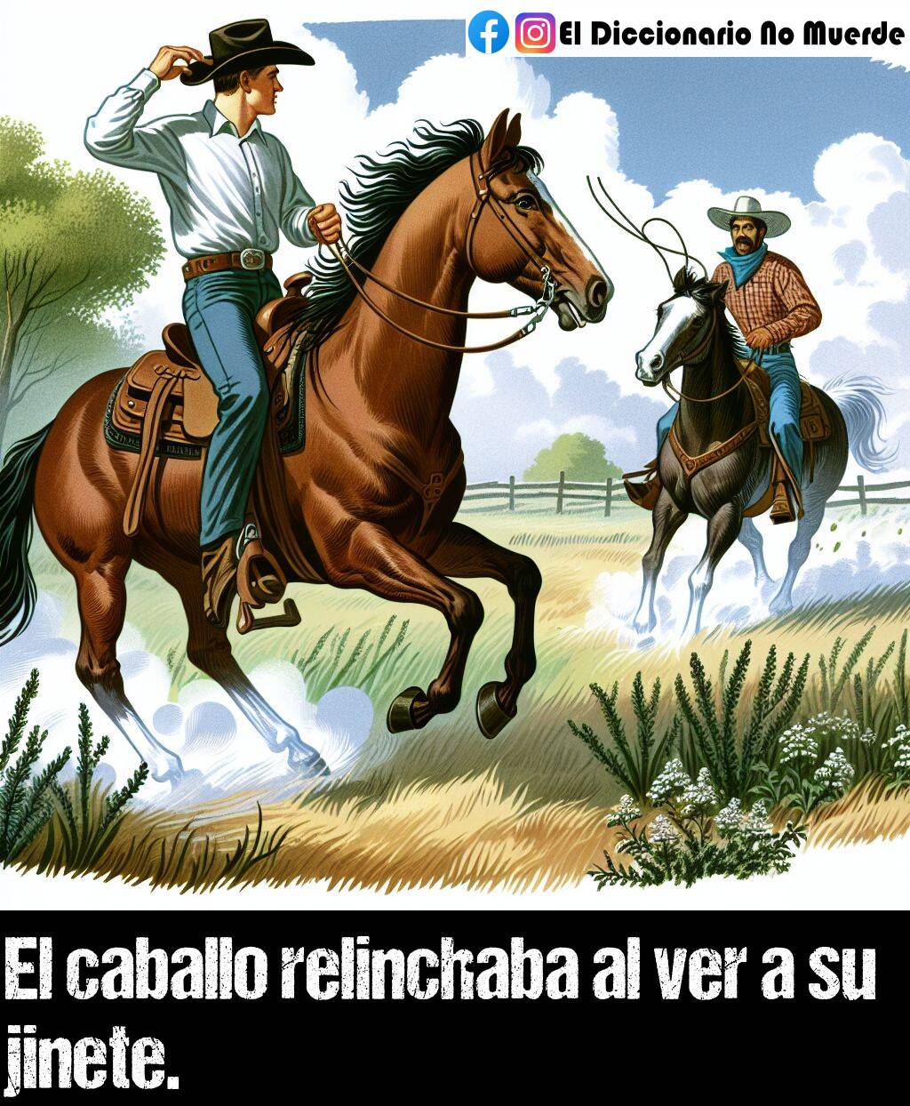 Significado de «relinchar»