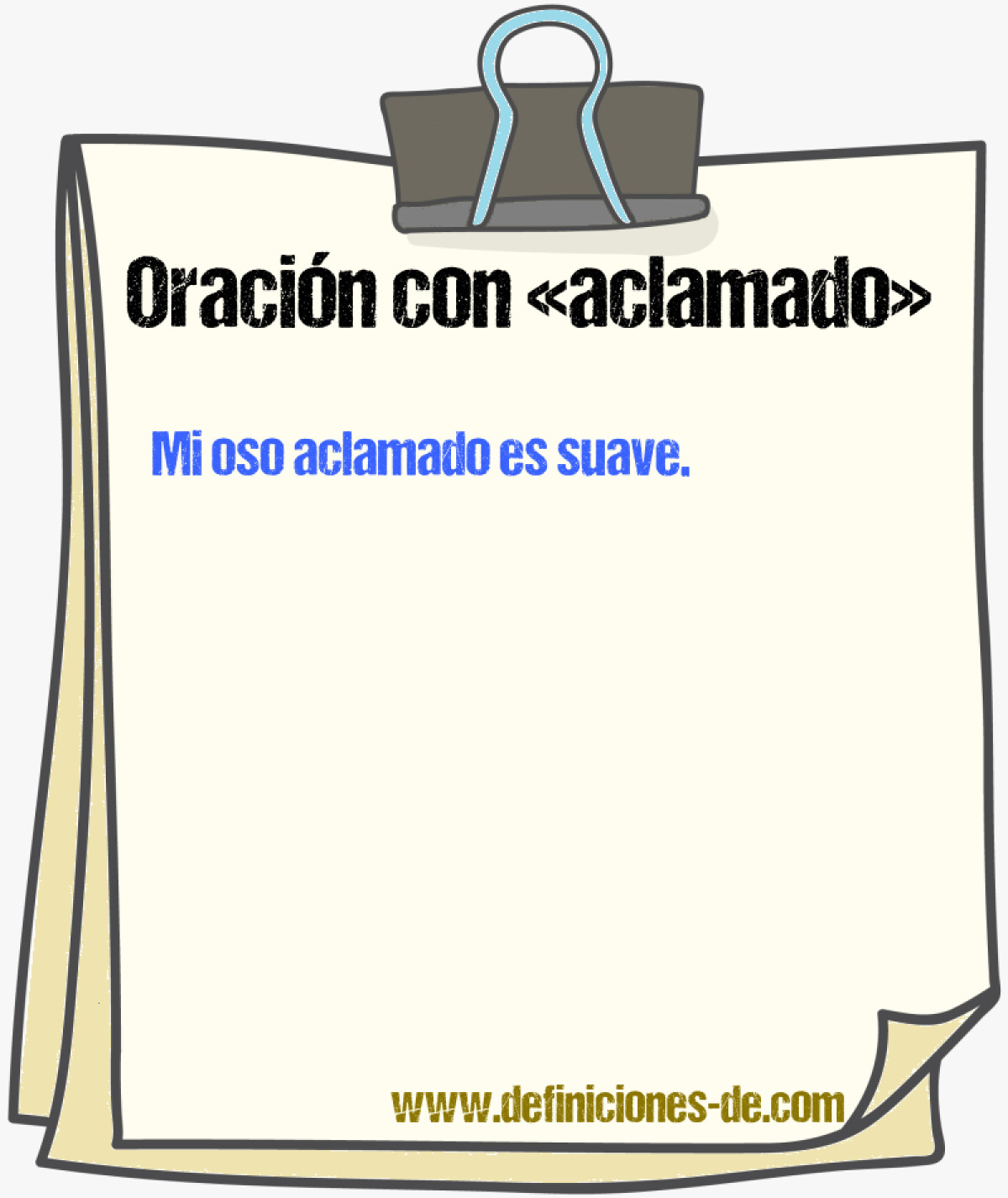 65 oraciones con «aclamado»