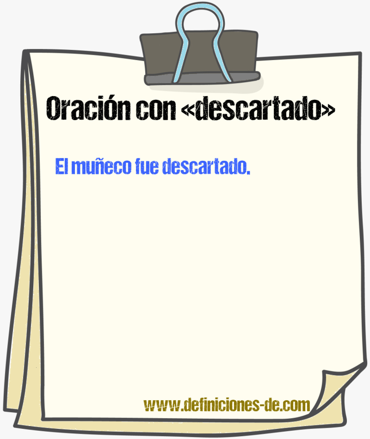 60 oraciones con «descartado»
