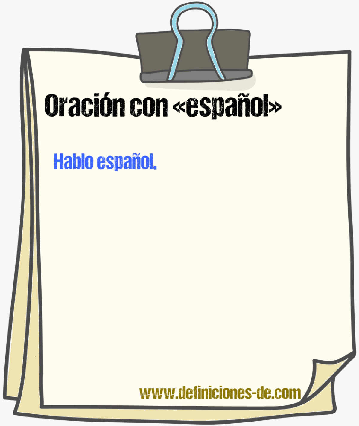 91 oraciones con «español»