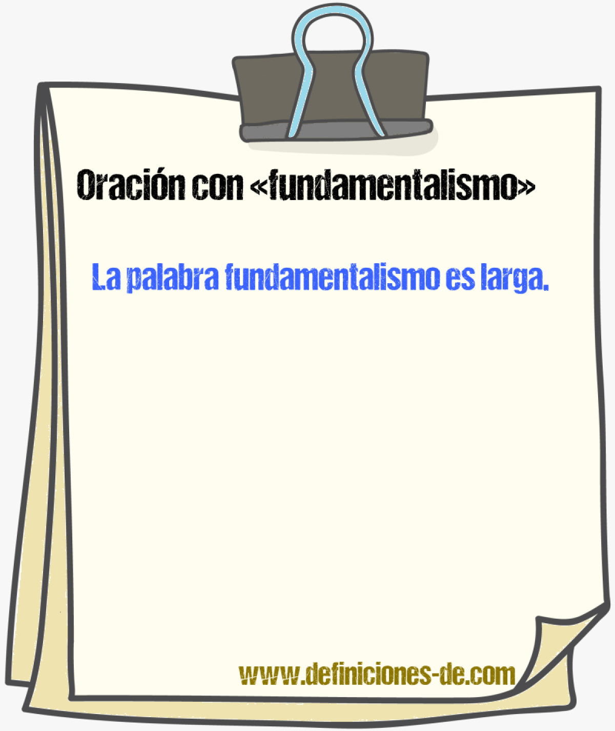 13 oraciones con «fundamentalismo»