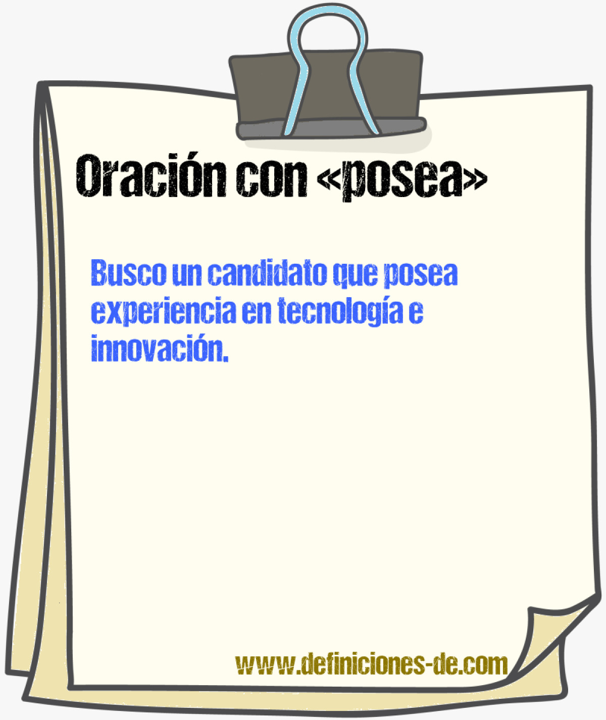 8 oraciones con «posea»