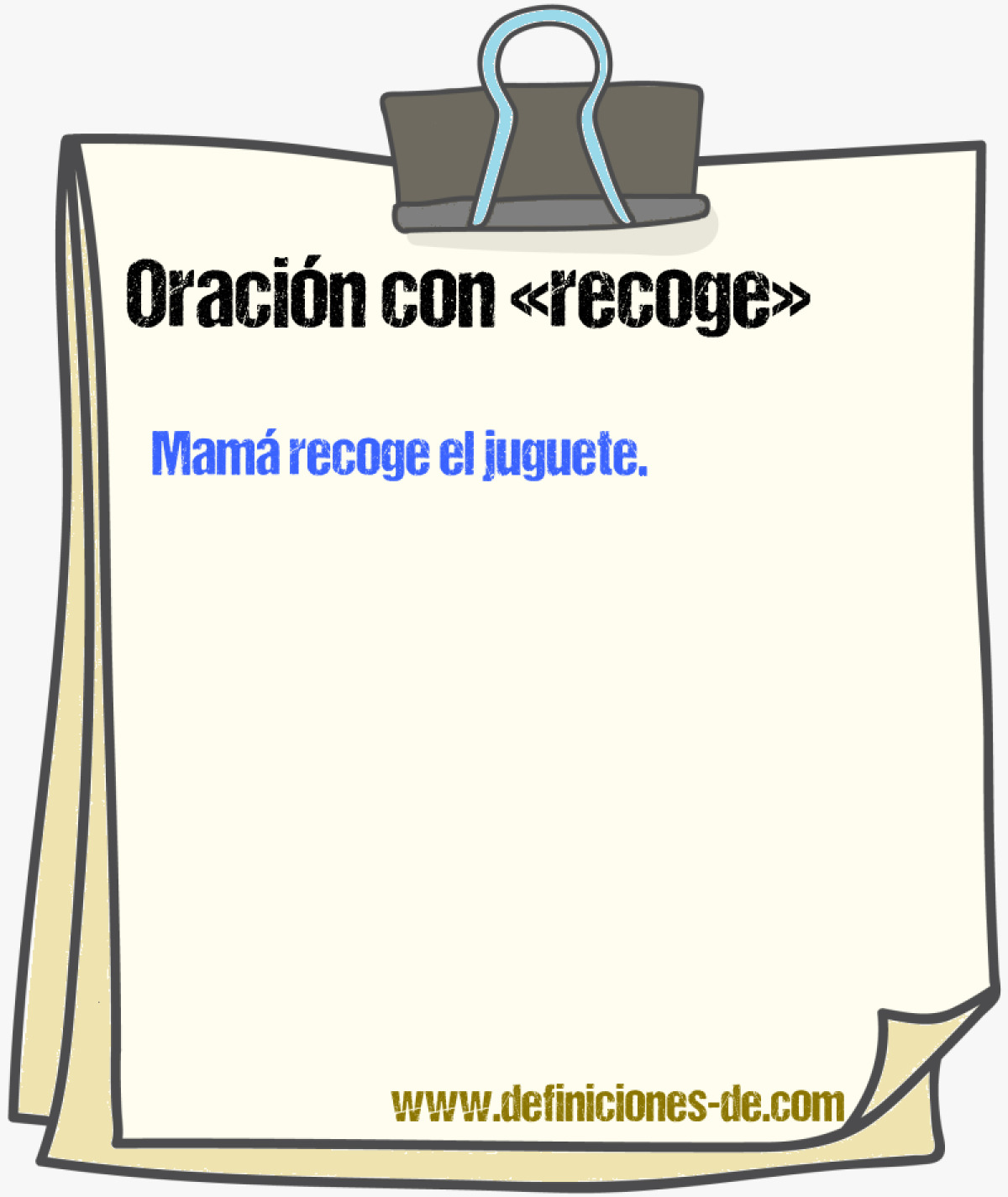 16 oraciones con «recoge»