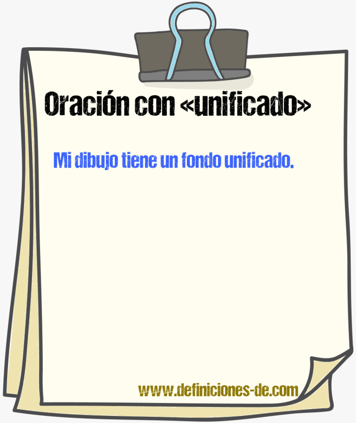 25 oraciones con «unificado»