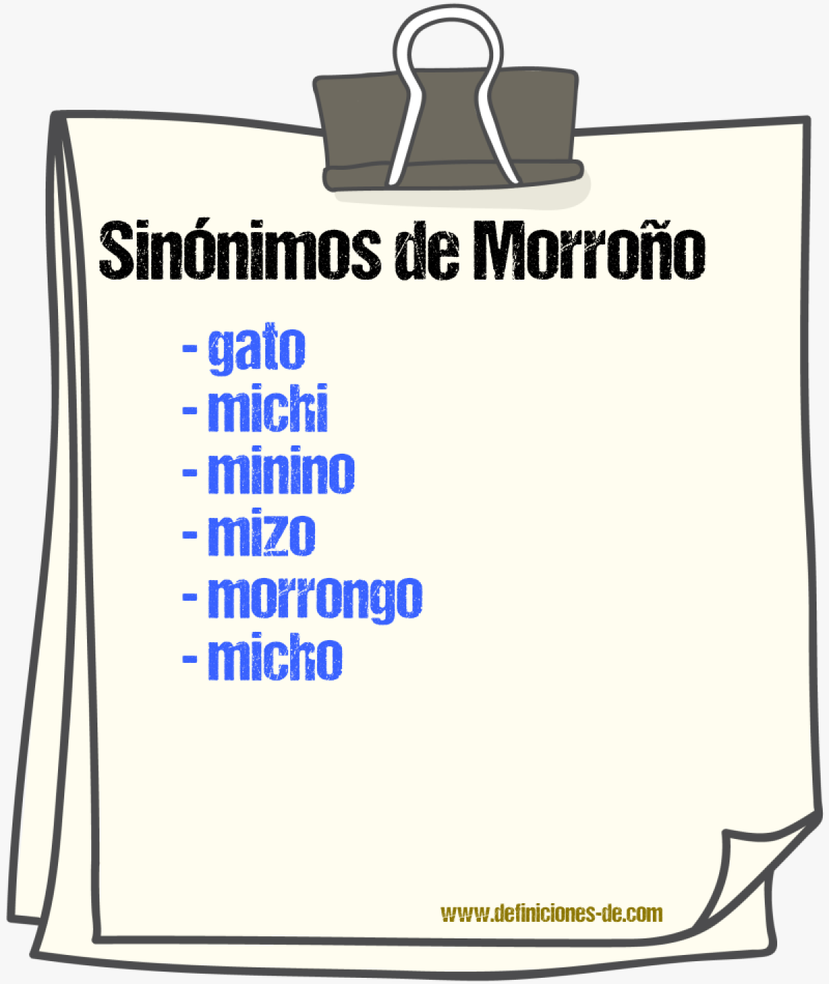 Sinónimos de «morroño»